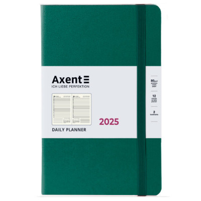 Ежедневник Axent 2025 8819-25-61-А Partner Strong 145210 зеленый